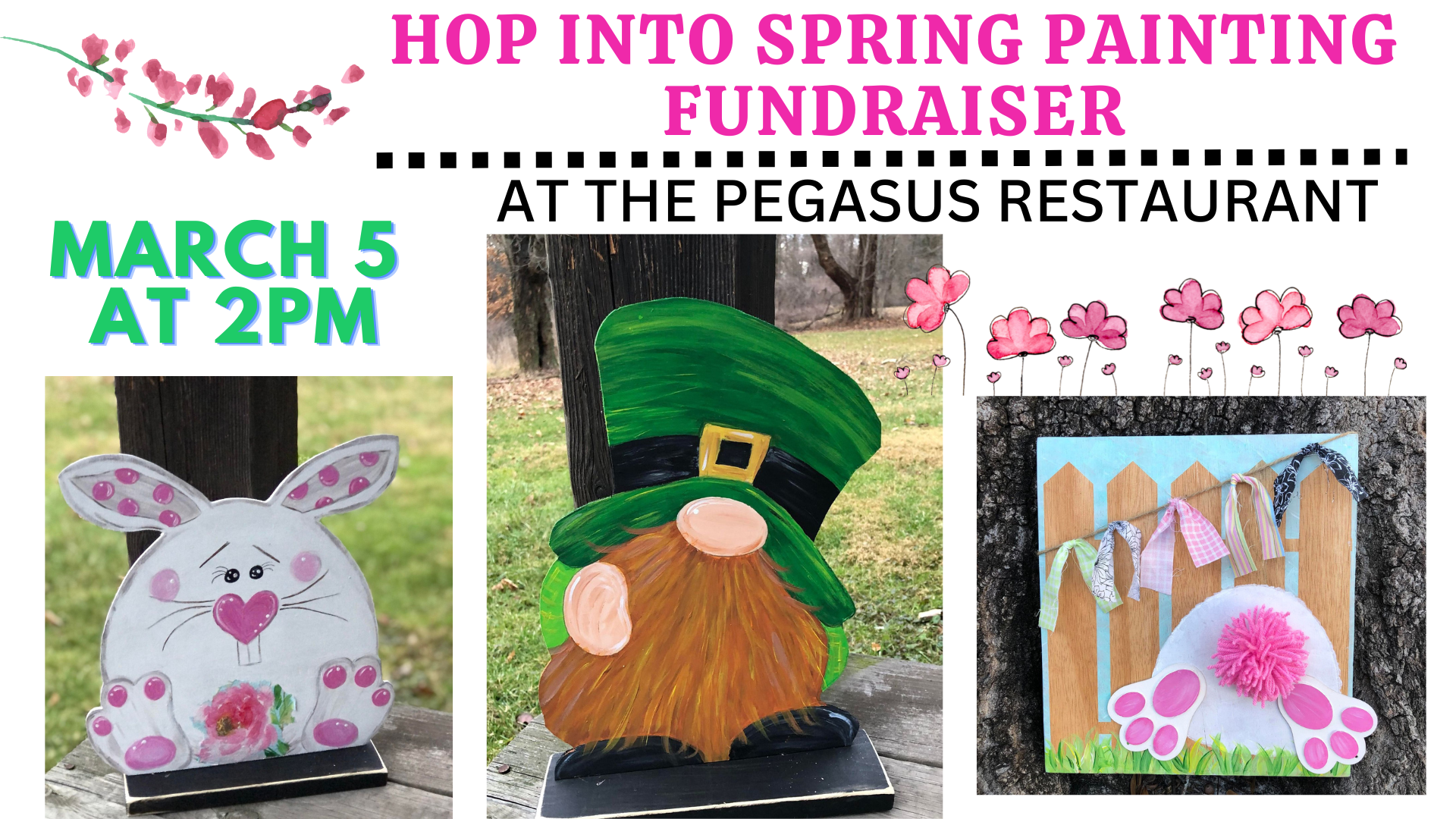Event: Hop Into Spring Painting Fundraiser : Cup-Corks and Canvas